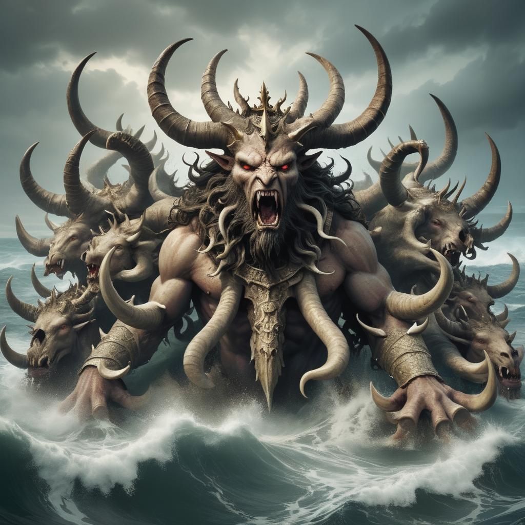 Revelation Beast - Apocalyptic Beast Emerges from the Sea