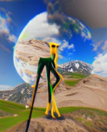 a long slender humanoid - AI Generated Artwork - NightCafe Creator