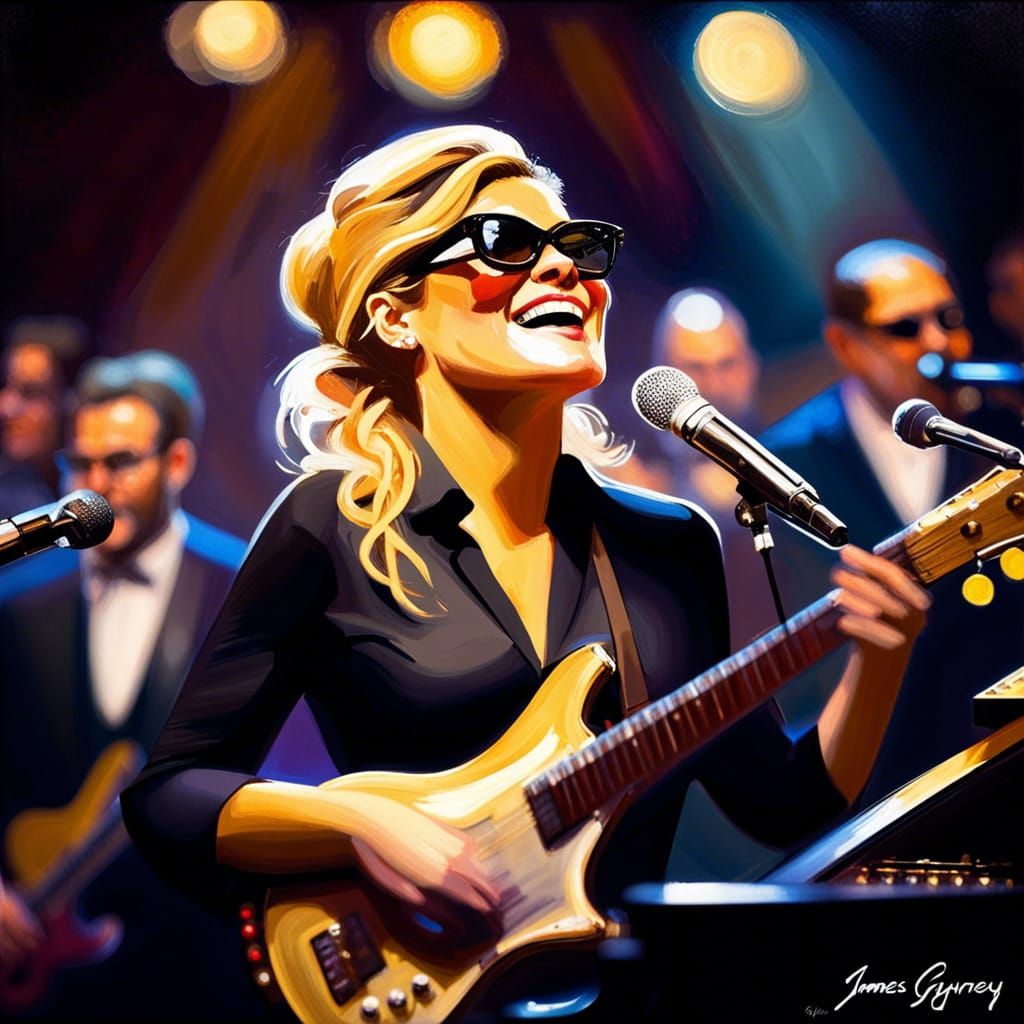 Melody Gardot - AI Generated Artwork - NightCafe Creator