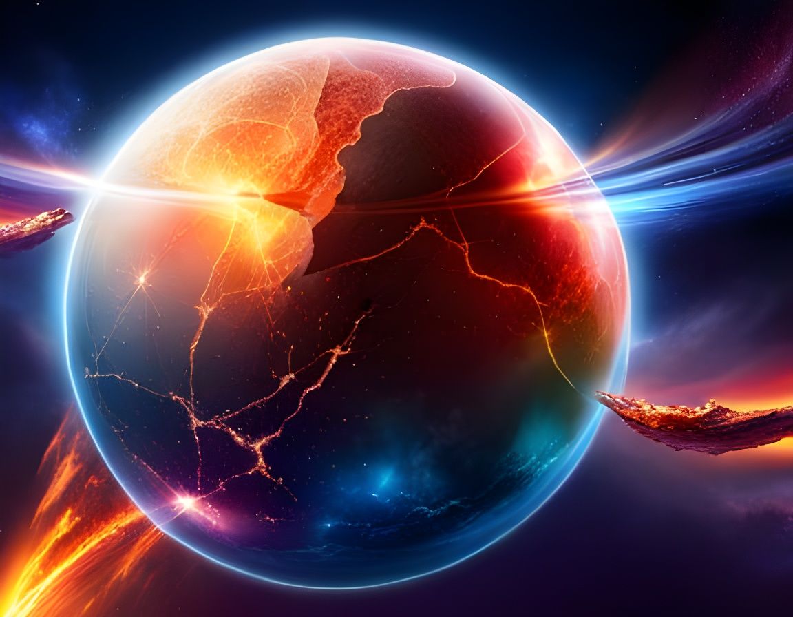 Death of a Planet - AI Generated Artwork - NightCafe Creator