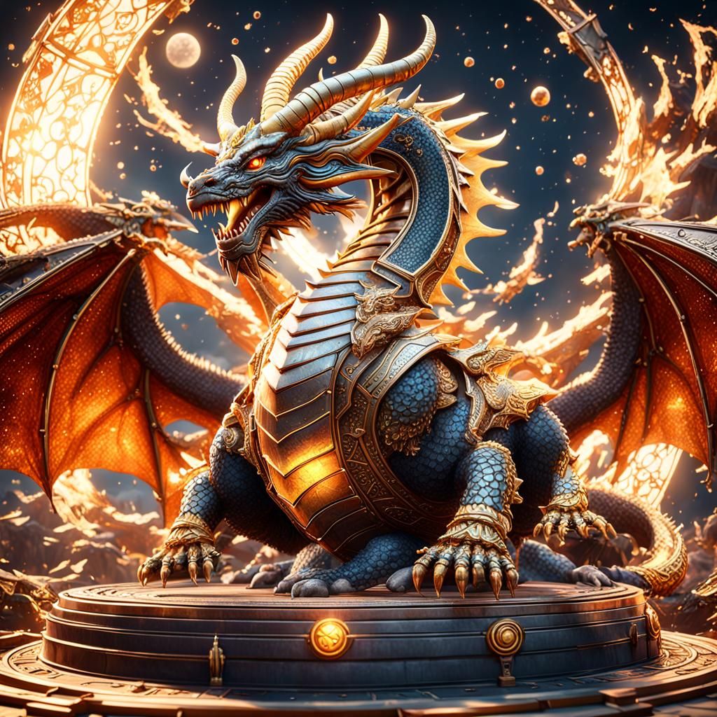 the astrological dragon of Taurus - AI Generated Artwork - NightCafe Creator
