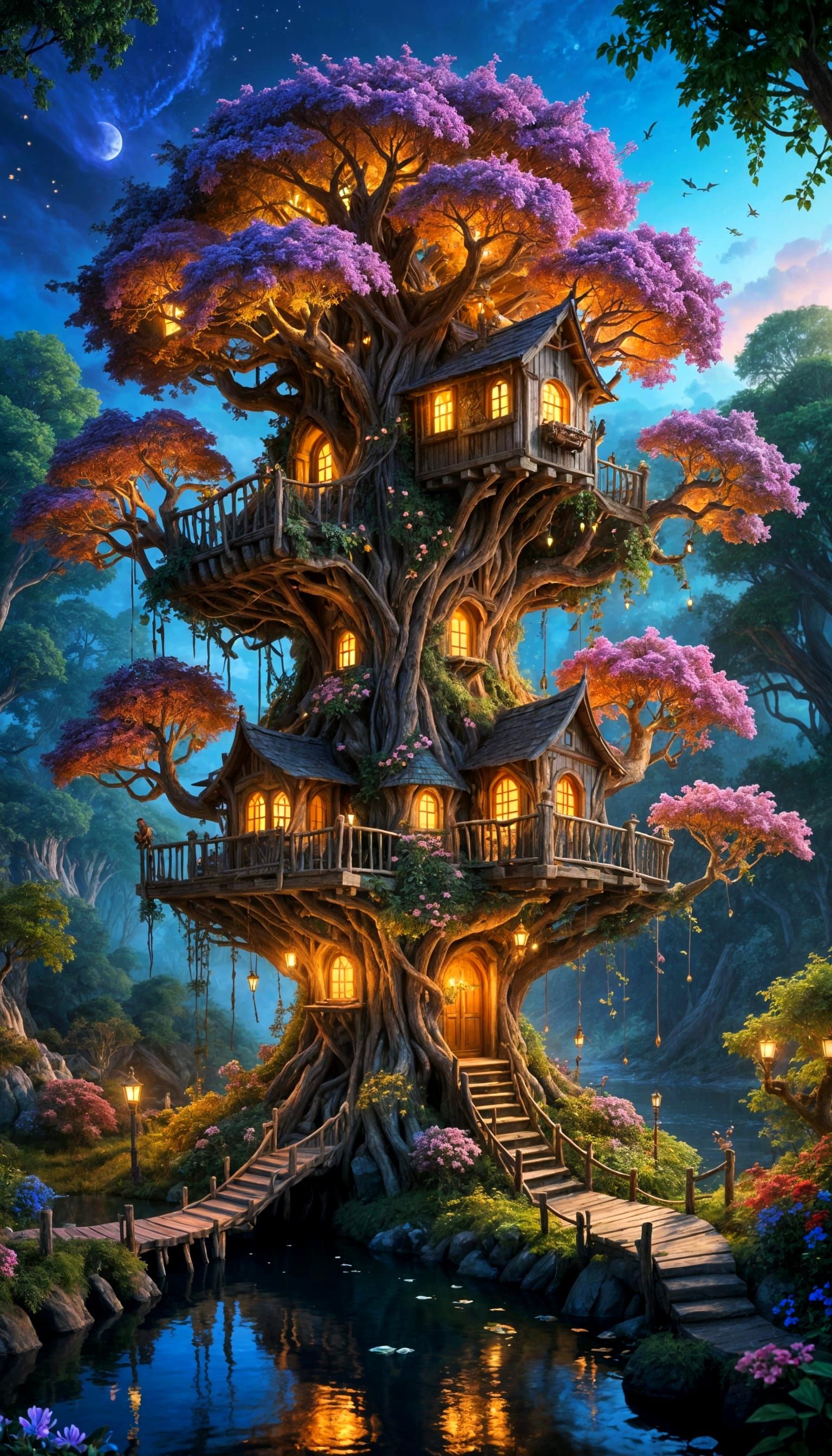 Treehouse in the Enchanted Forest - Treehouse in the Enchant...