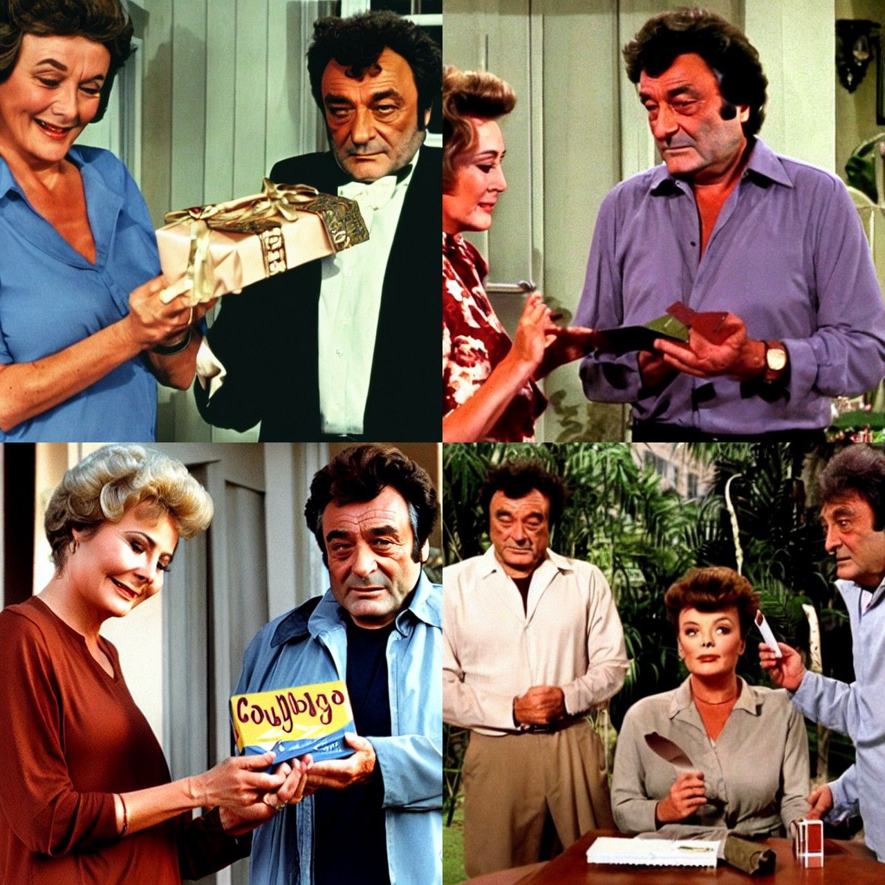 Columbo buys an anniversary gift for Mrs. Columbo - AI Generated ...