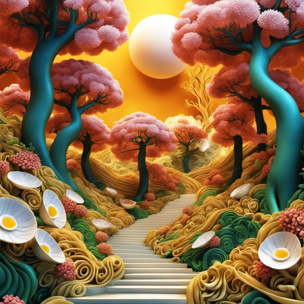 Ramen Noodle Forest - AI Generated Artwork - NightCafe Creator