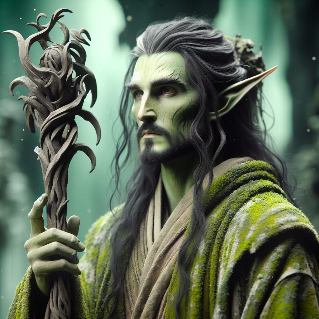 Wood elf wizard. - AI Generated Artwork - NightCafe Creator