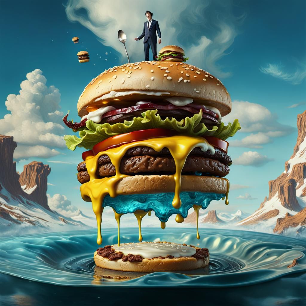 Burger vortex - AI Generated Artwork - NightCafe Creator