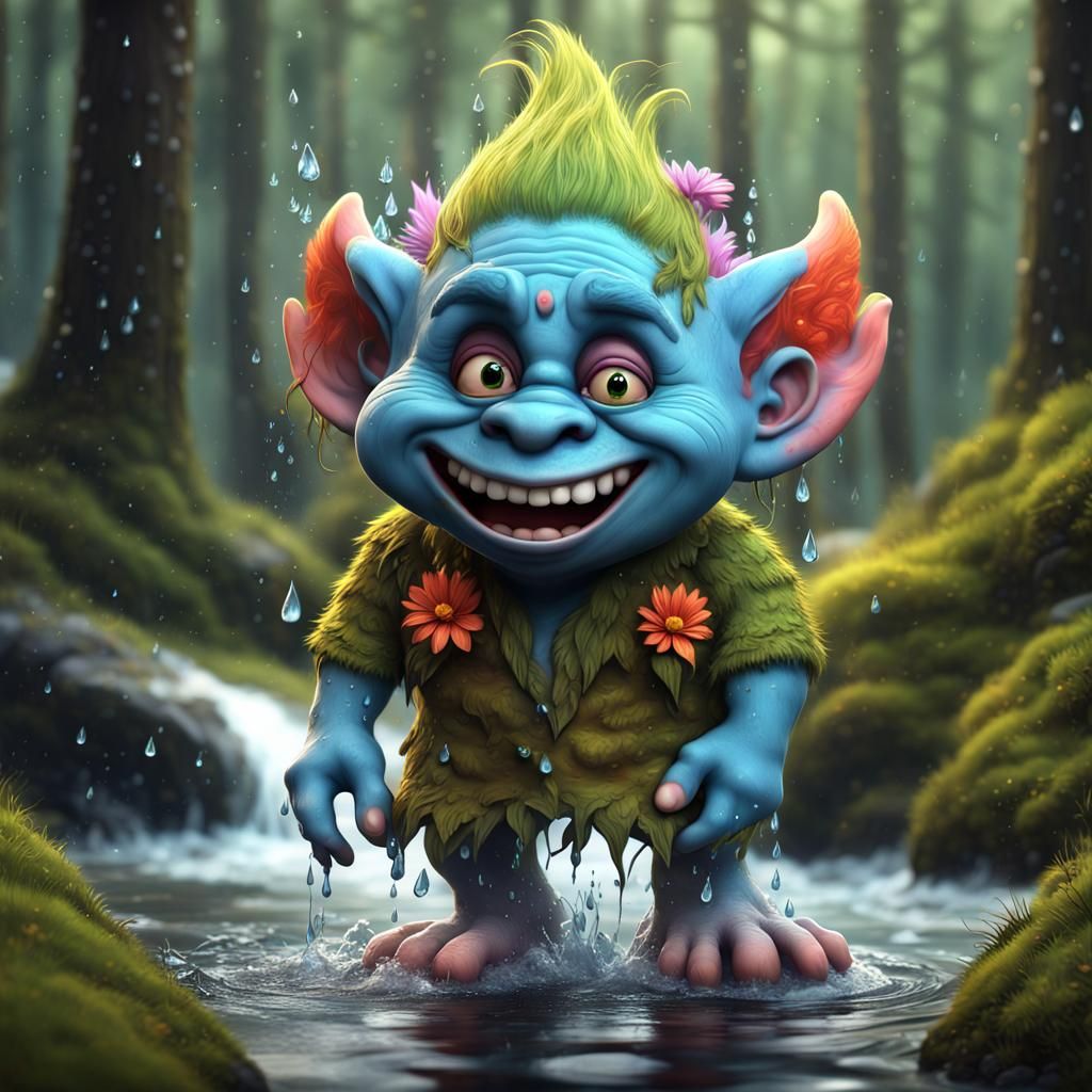 Cute Troll, v2 - AI Generated Artwork - NightCafe Creator