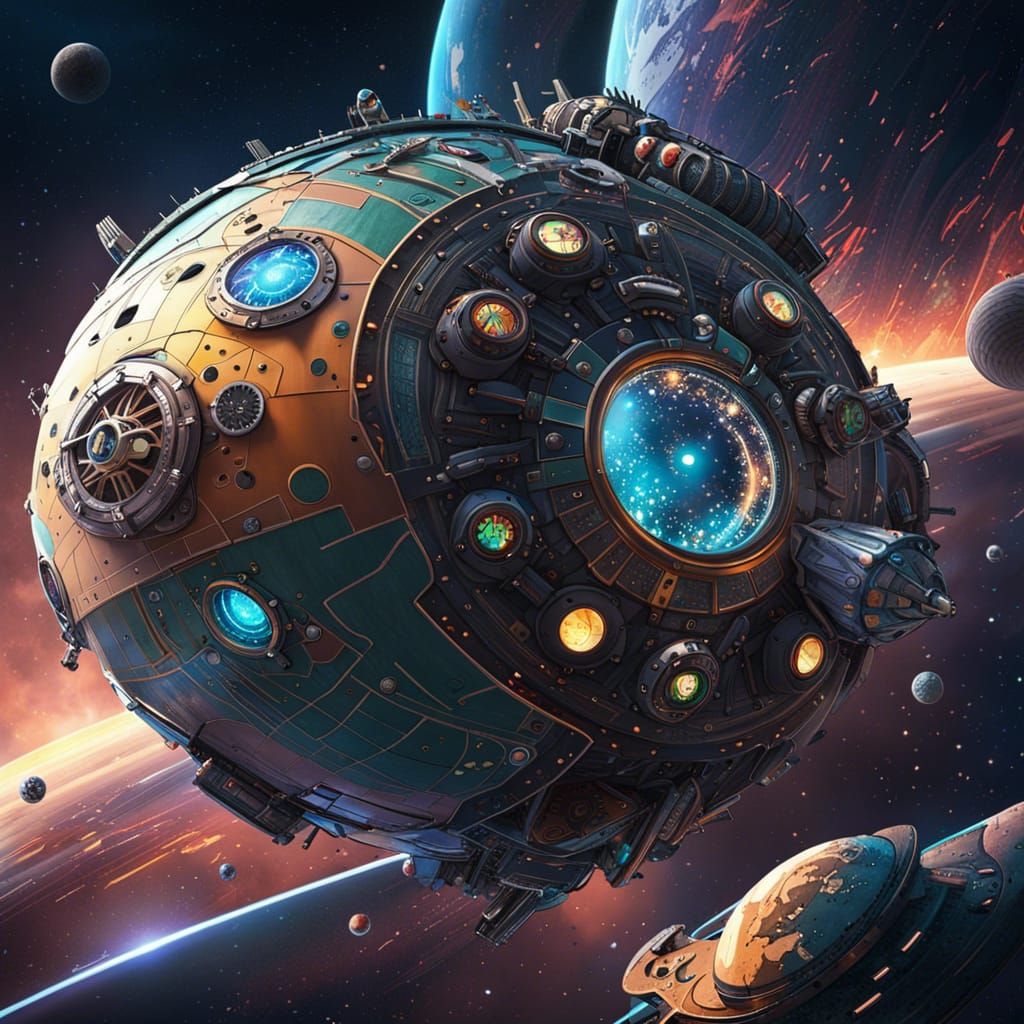 Warp Gate Interface - AI Generated Artwork - NightCafe Creator