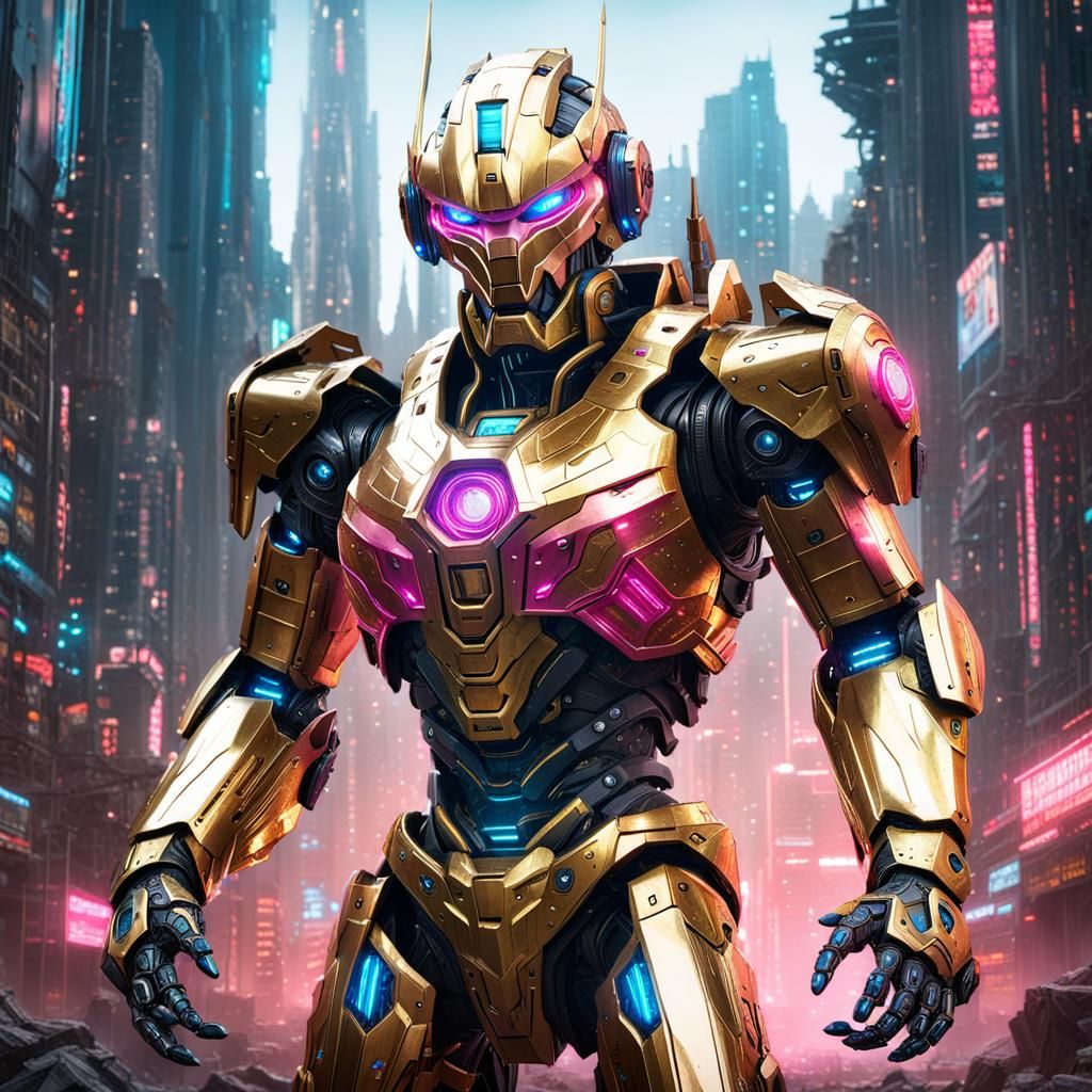 Gold Defender - AI Generated Artwork - NightCafe Creator