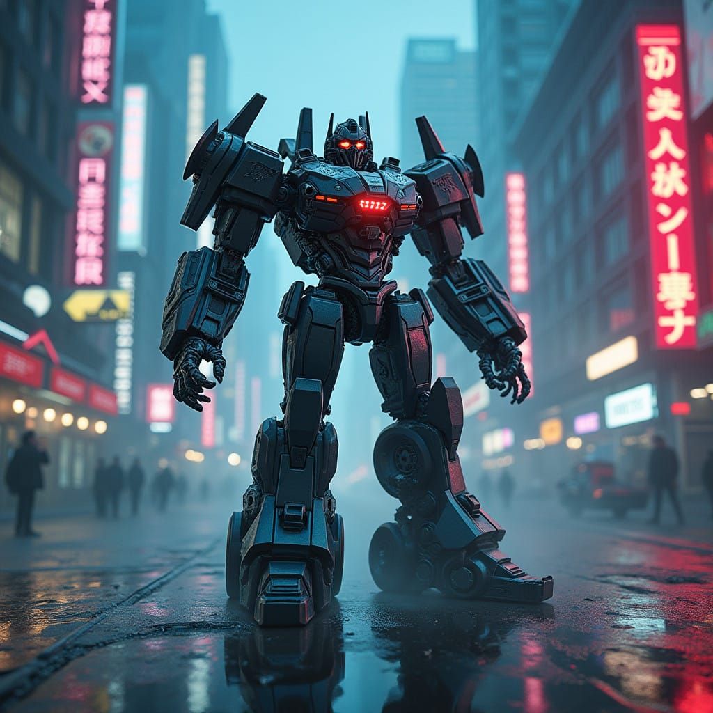 sound wave from transformers - Cyberpunk Transformers Robot...