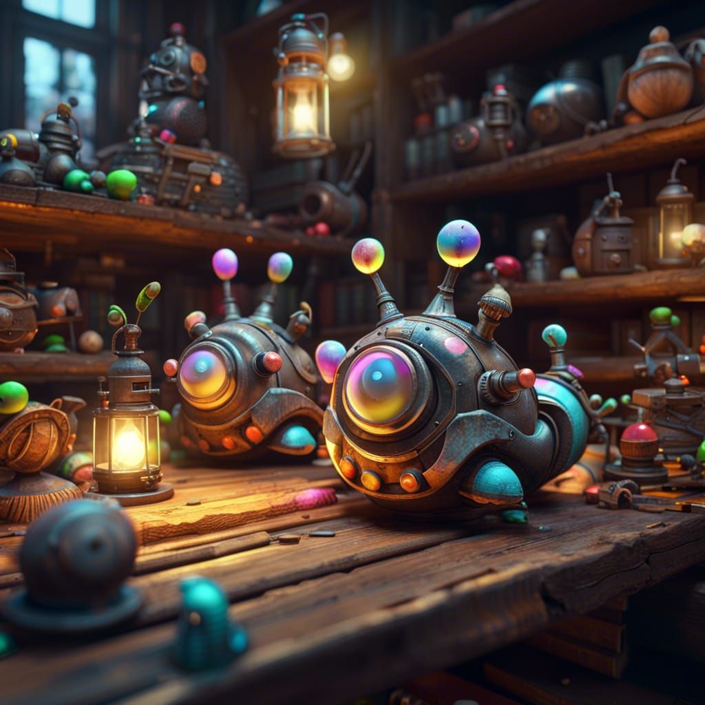 Bitty-bots Collection - AI Generated Artwork - NightCafe Creator