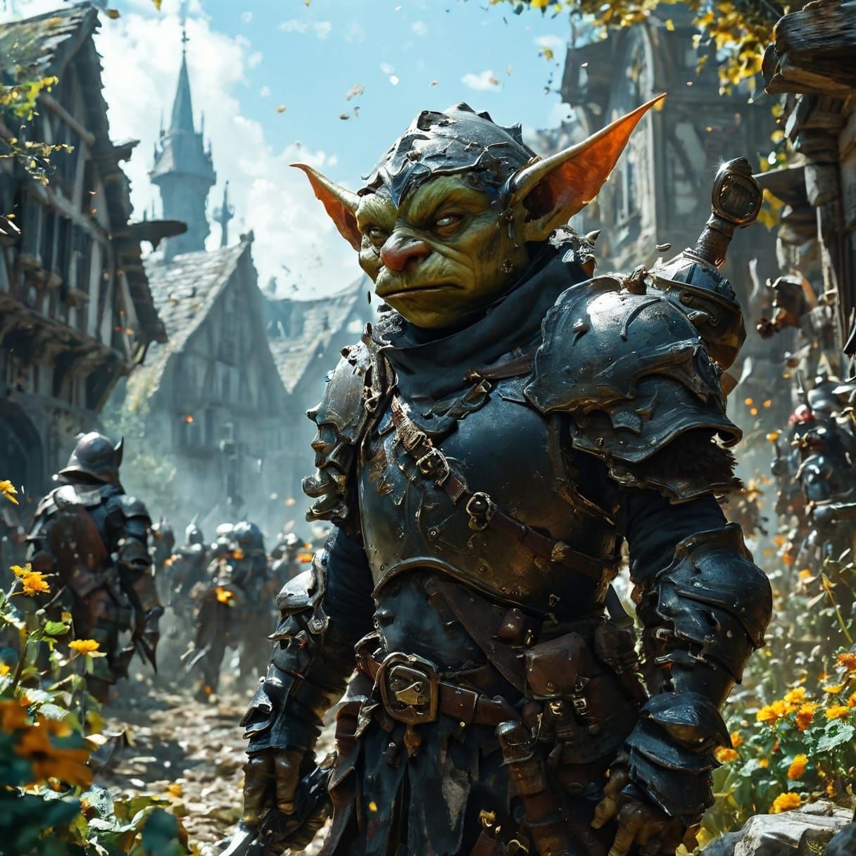 Goblin paladin (Uploaded) - AI Generated Artwork - NightCafe Creator