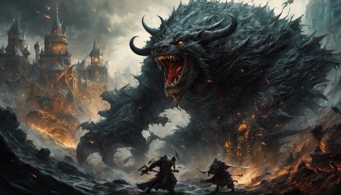 Epic dark matter creature - AI Generated Artwork - NightCafe Creator