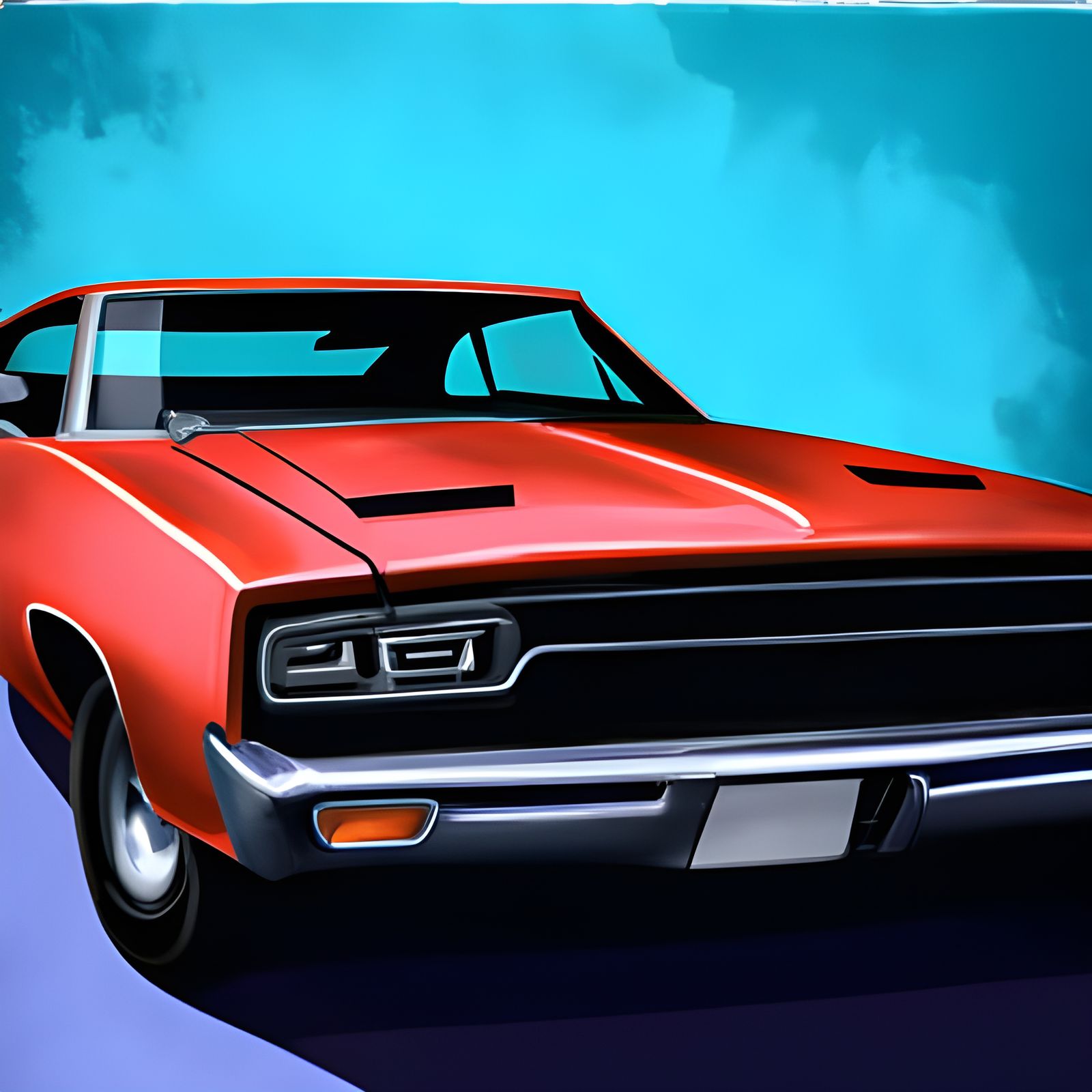 Vintage Doge Charger - AI Generated Artwork - NightCafe Creator