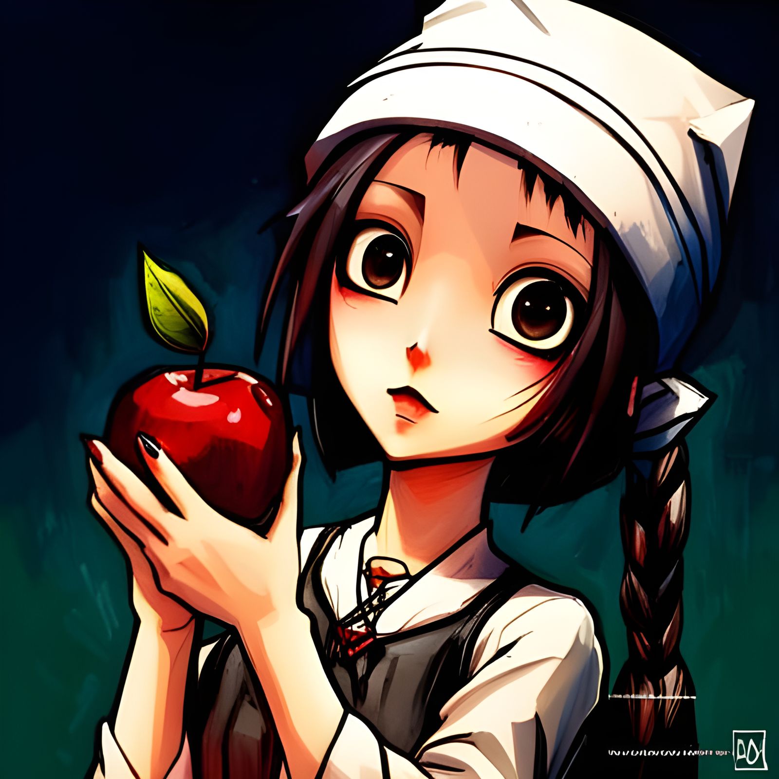 White Apple Girl 2 - AI Generated Artwork - NightCafe Creator
