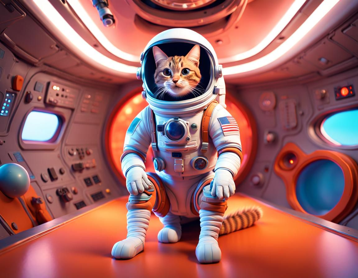 Catstronaut - AI Generated Artwork - NightCafe Creator