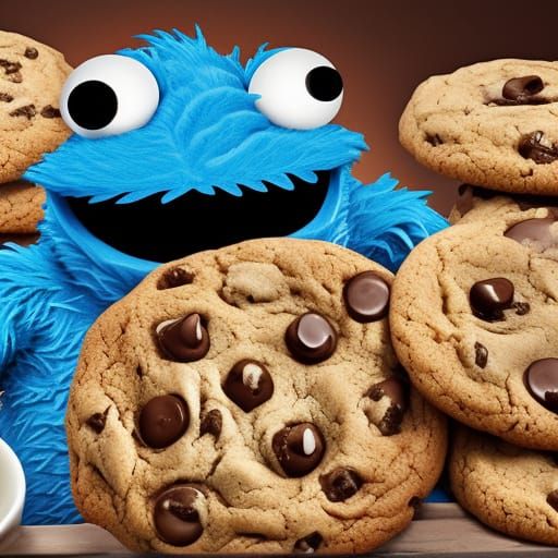 Cookie Monster - AI Generated Artwork - NightCafe Creator