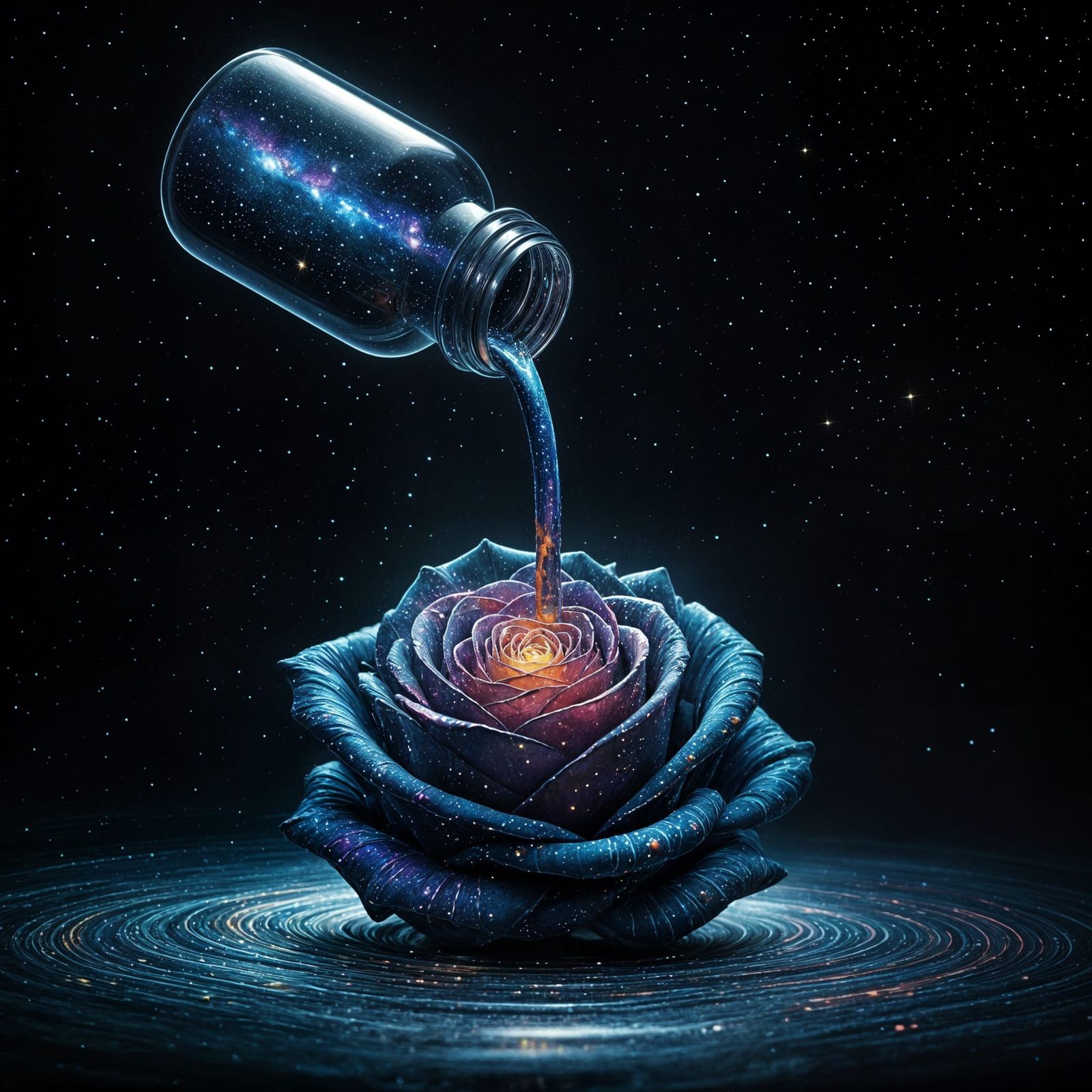 Cosmic Painted Rose - Cosmic Painted Rose