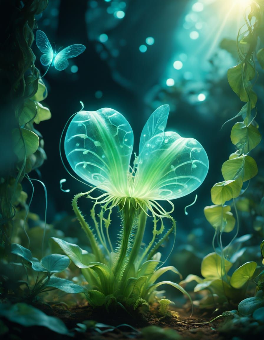 glowing imaginary flower - glowing imaginary flower