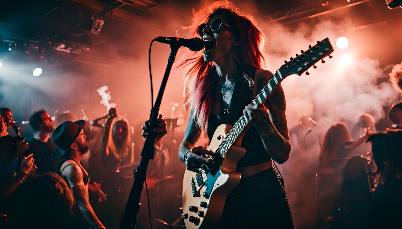 Rocker girl :) - AI Generated Artwork - NightCafe Creator