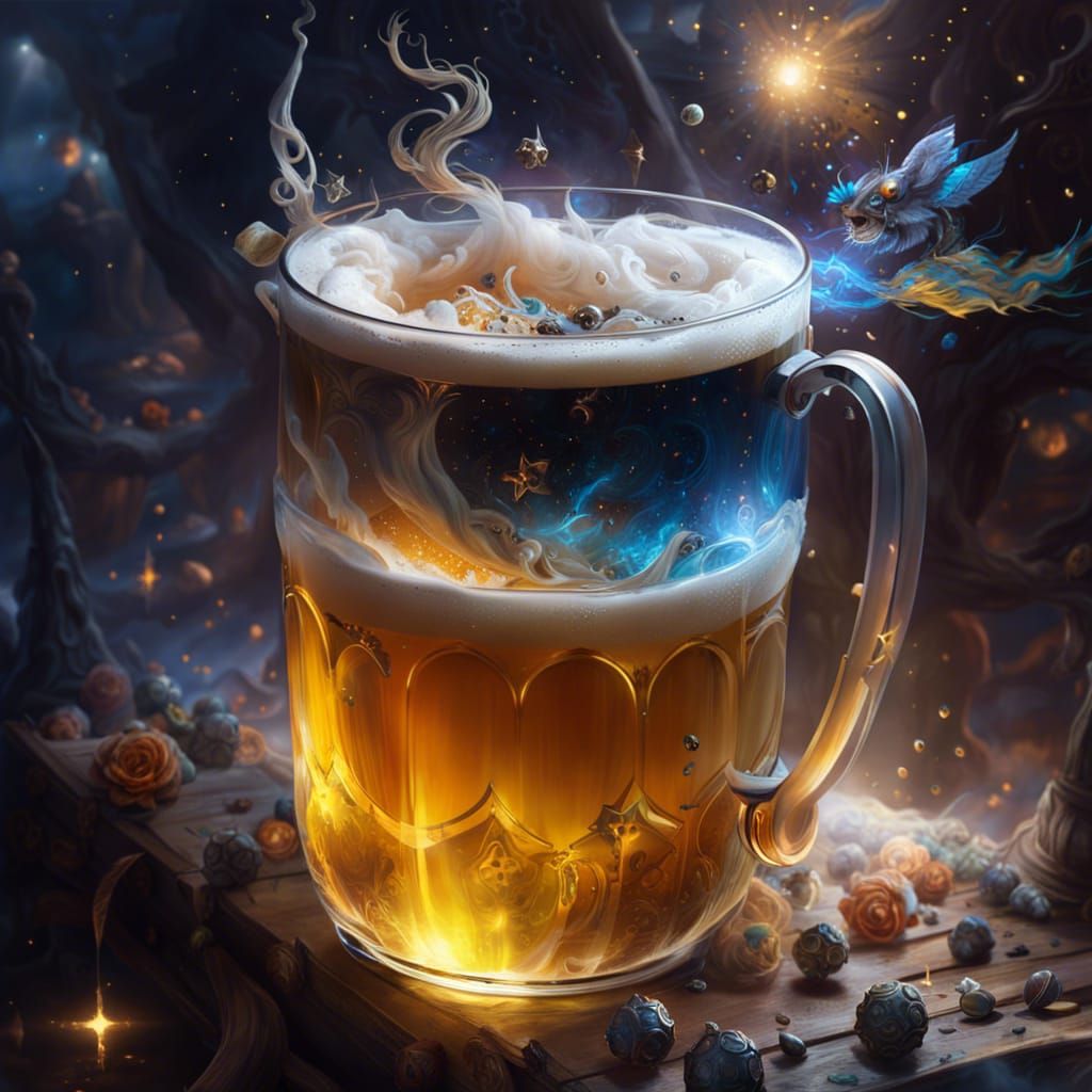 magic beer - AI Generated Artwork - NightCafe Creator