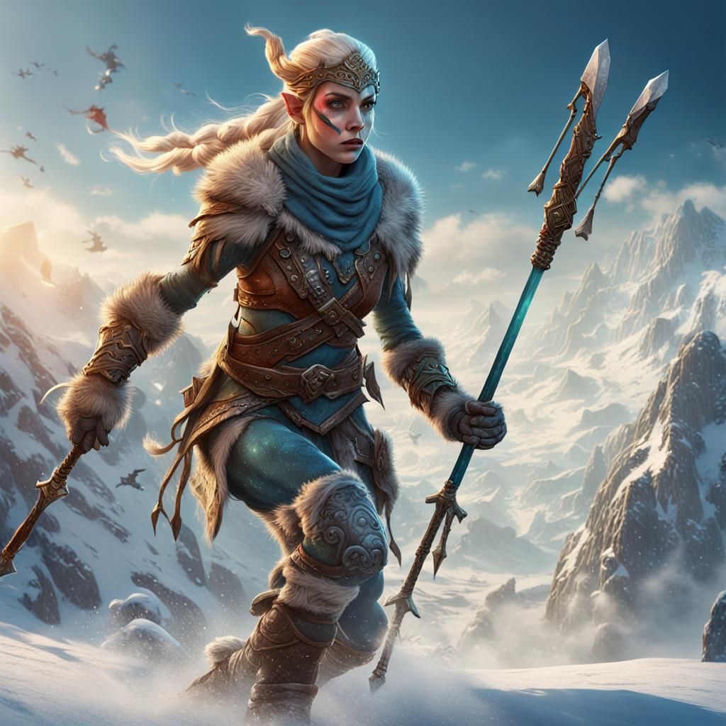 Mountain elf barbarian - AI Generated Artwork - NightCafe Creator