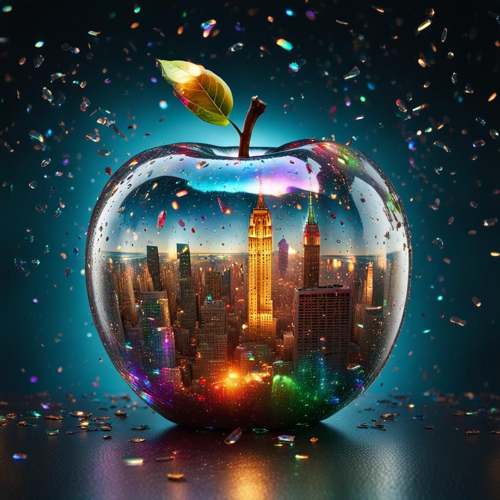 Times Square on New Years Eve in New York “The Big Apple” - AI ...