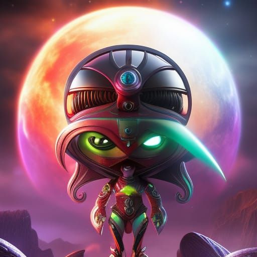 Alien space adventurer - AI Generated Artwork - NightCafe Creator