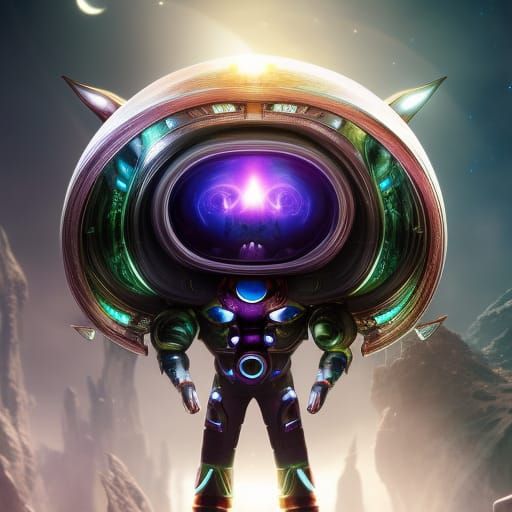 Alien space adventurer - AI Generated Artwork - NightCafe Creator