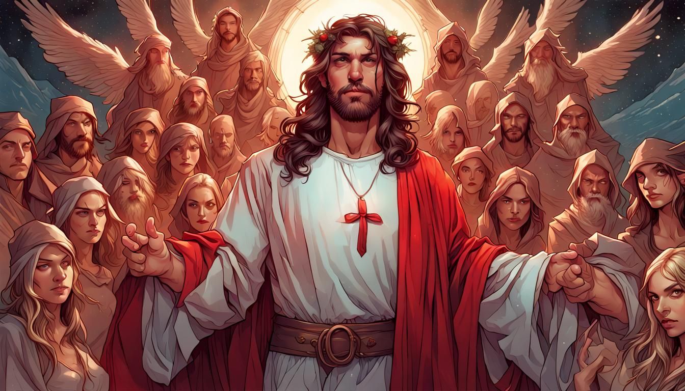 “It is I who made the earth, and created man upon it. I stretched out ...