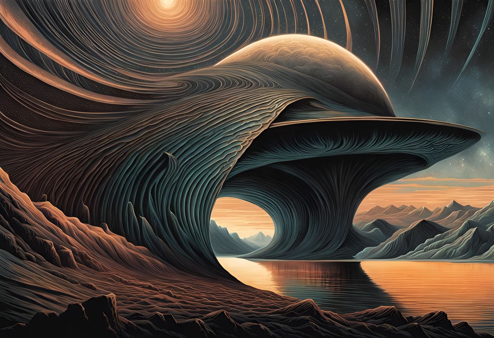 Astro/Contour - II - AI Generated Artwork - NightCafe Creator