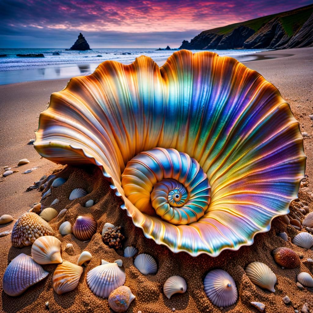 Seashell - AI Generated Artwork - NightCafe Creator