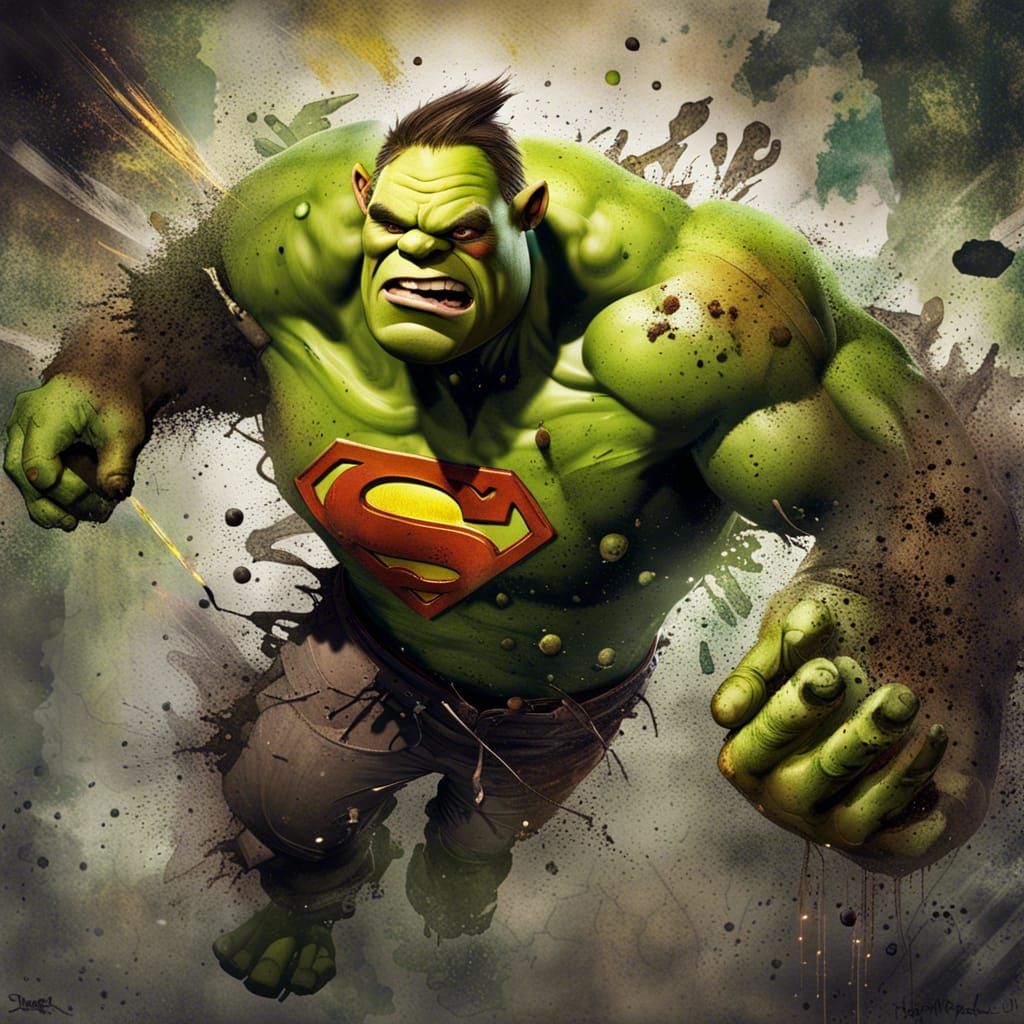 Superman Hulk - AI Generated Artwork - NightCafe Creator