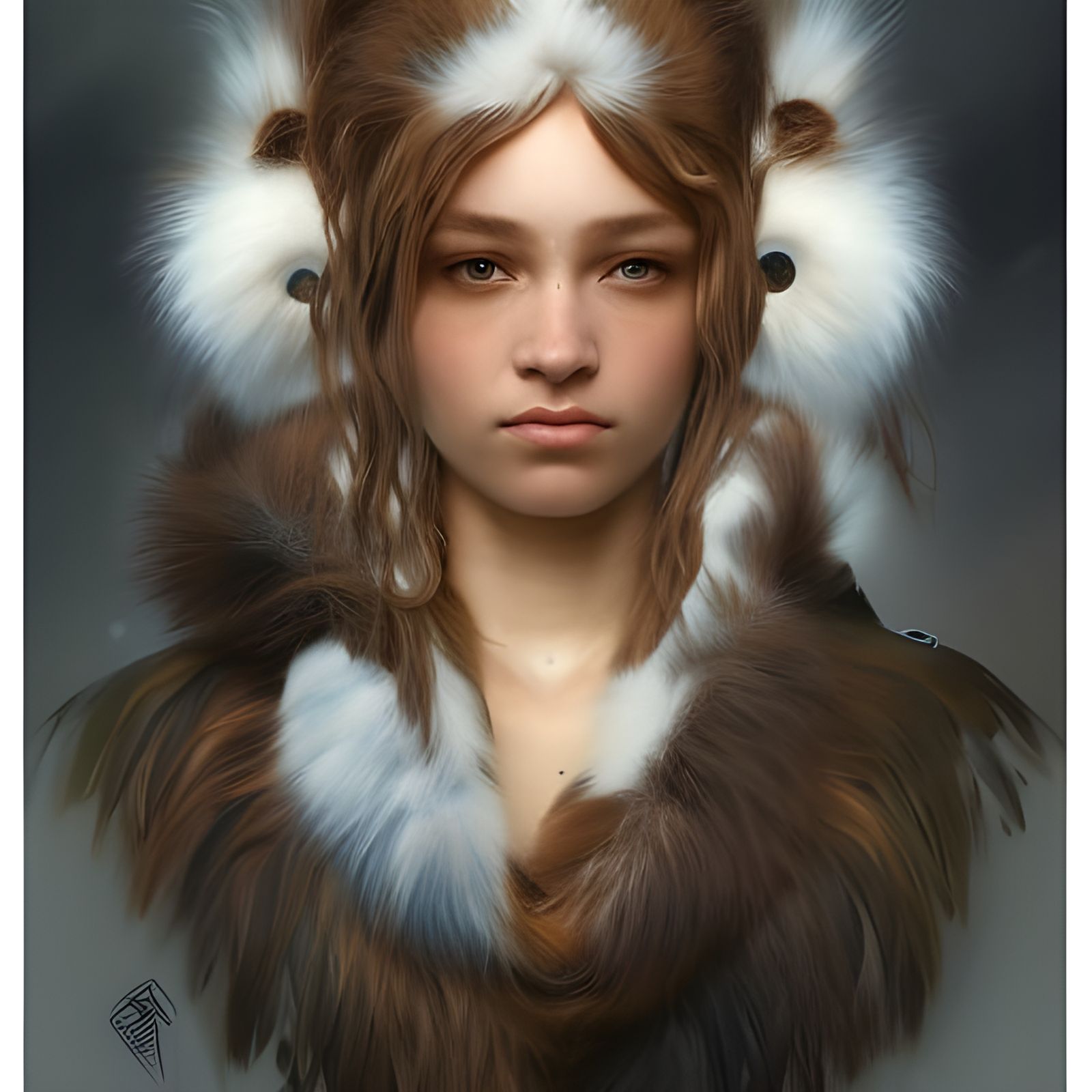 Native Antarctican girl - AI Generated Artwork - NightCafe Creator