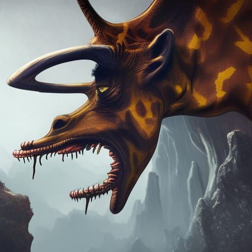 giraffe demon - AI Generated Artwork - NightCafe Creator