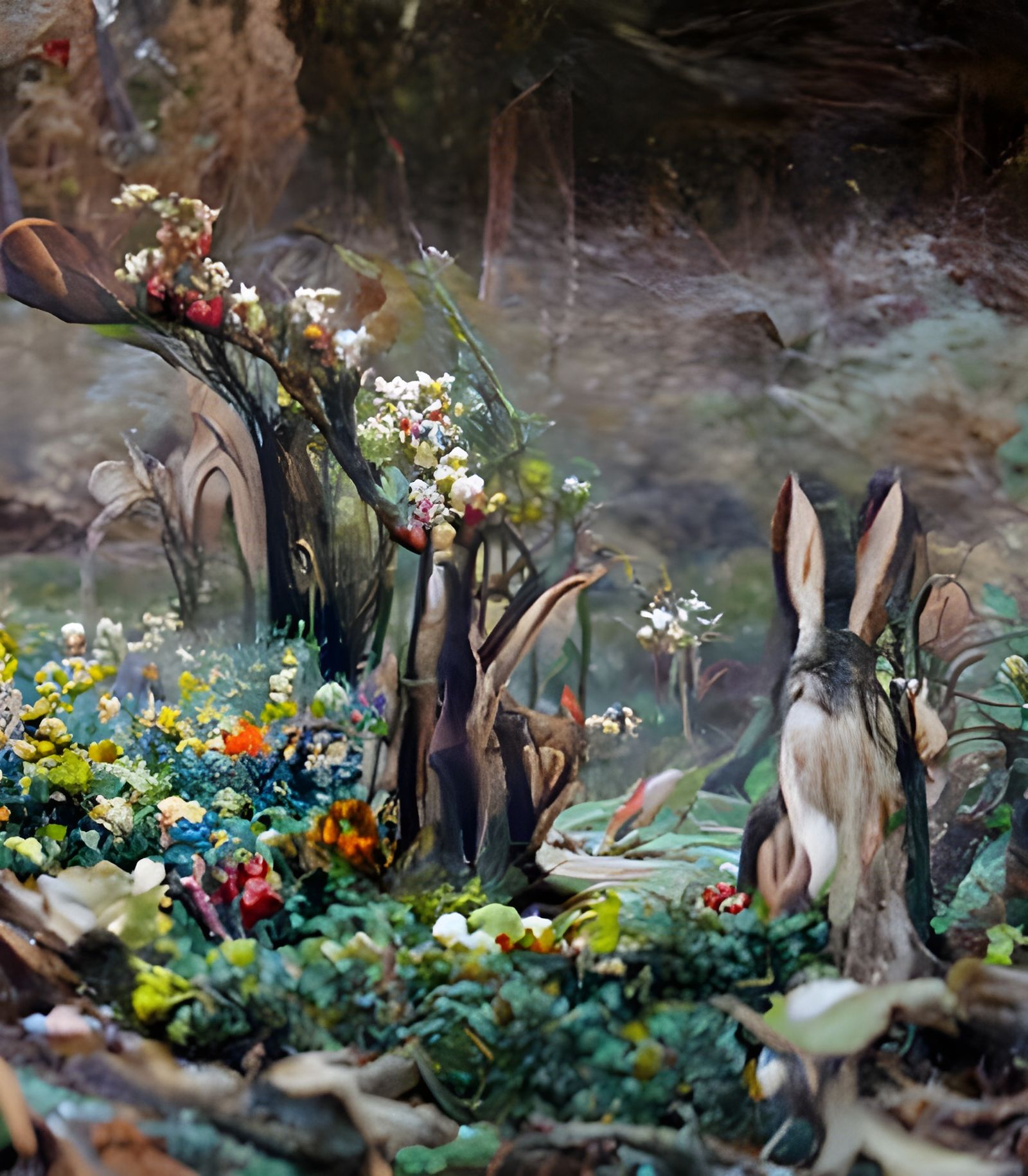 Rabbits - AI Generated Artwork - NightCafe Creator