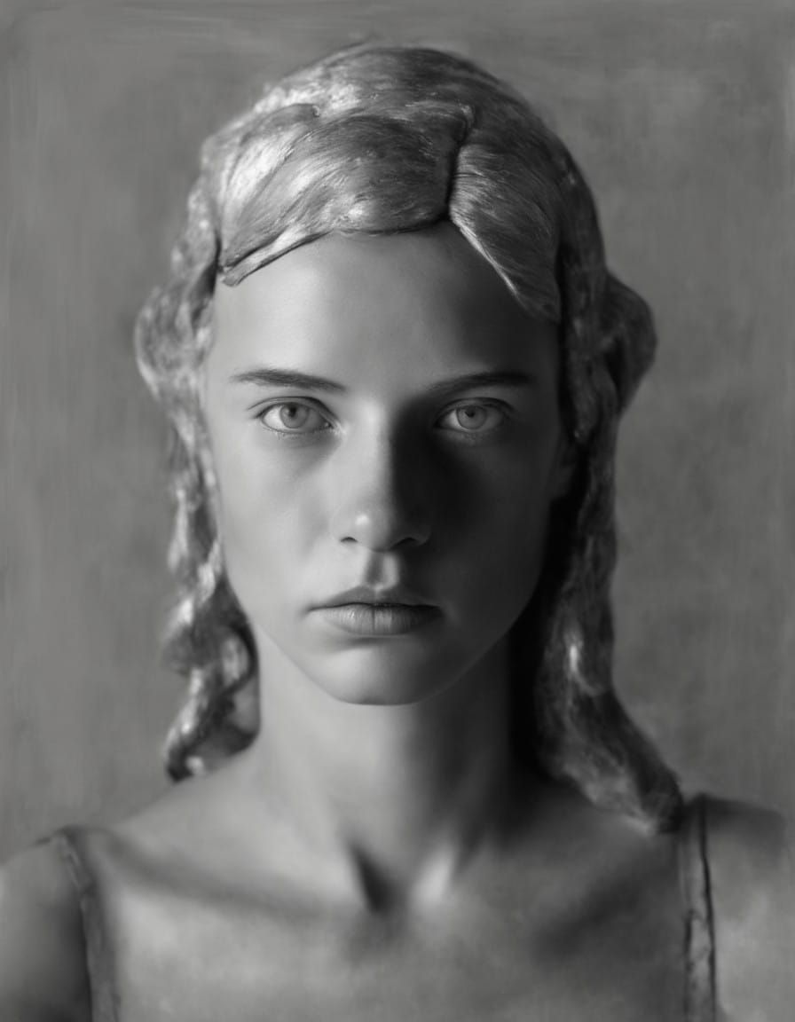 Impasto Painting Homage to Olga - AI Art