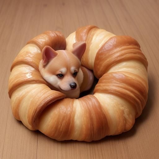 Croissant Dog - AI Generated Artwork - NightCafe Creator