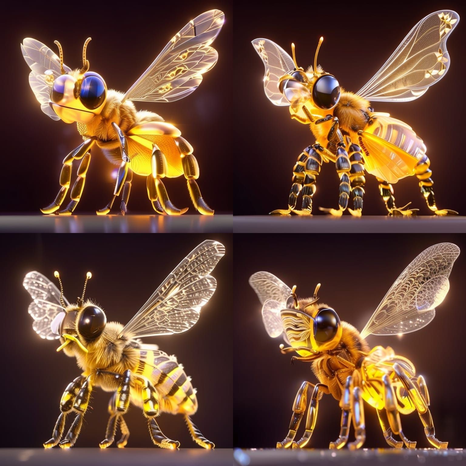 Bees - AI Generated Artwork - NightCafe Creator