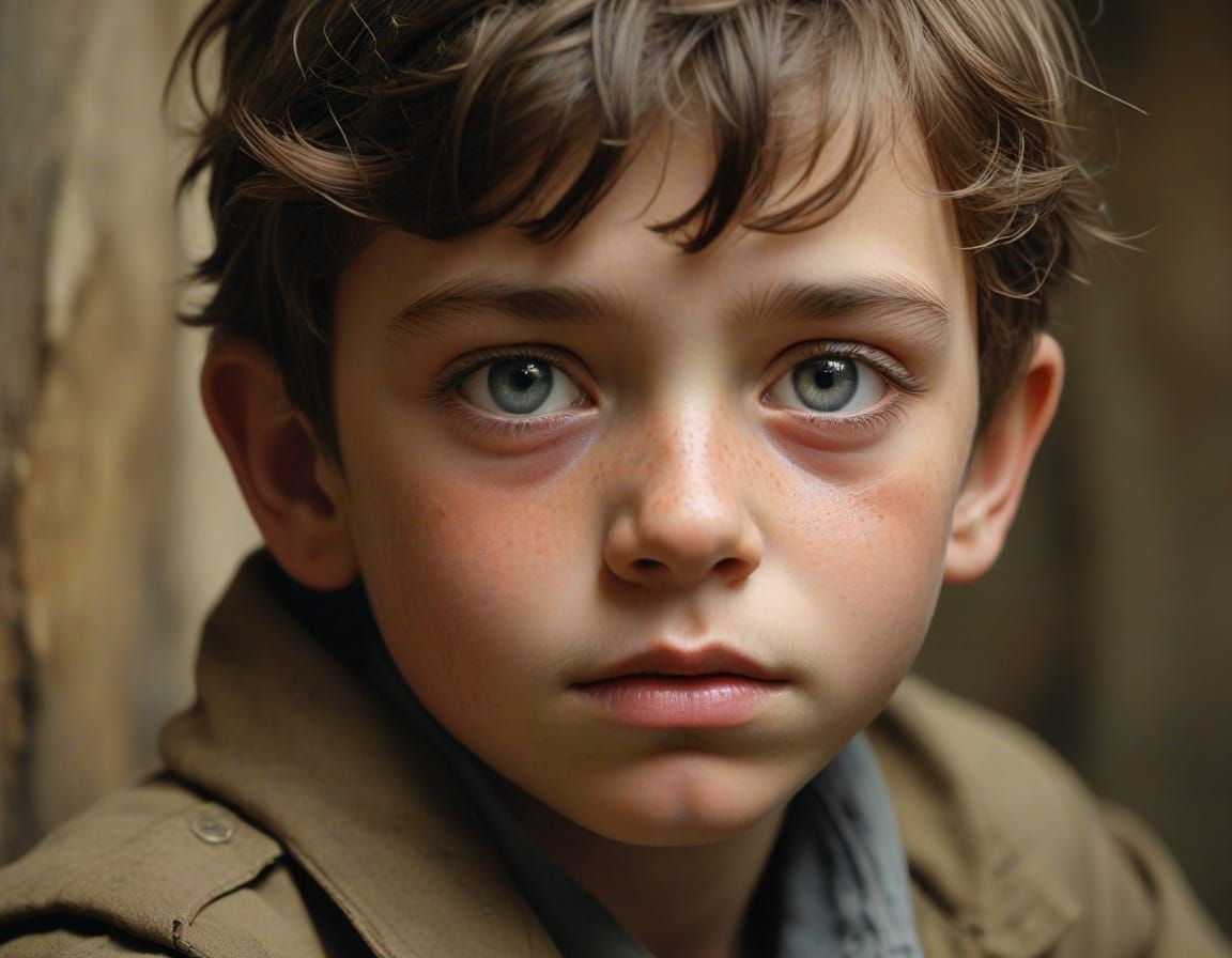 A kid sees his father returning from the war for the first time