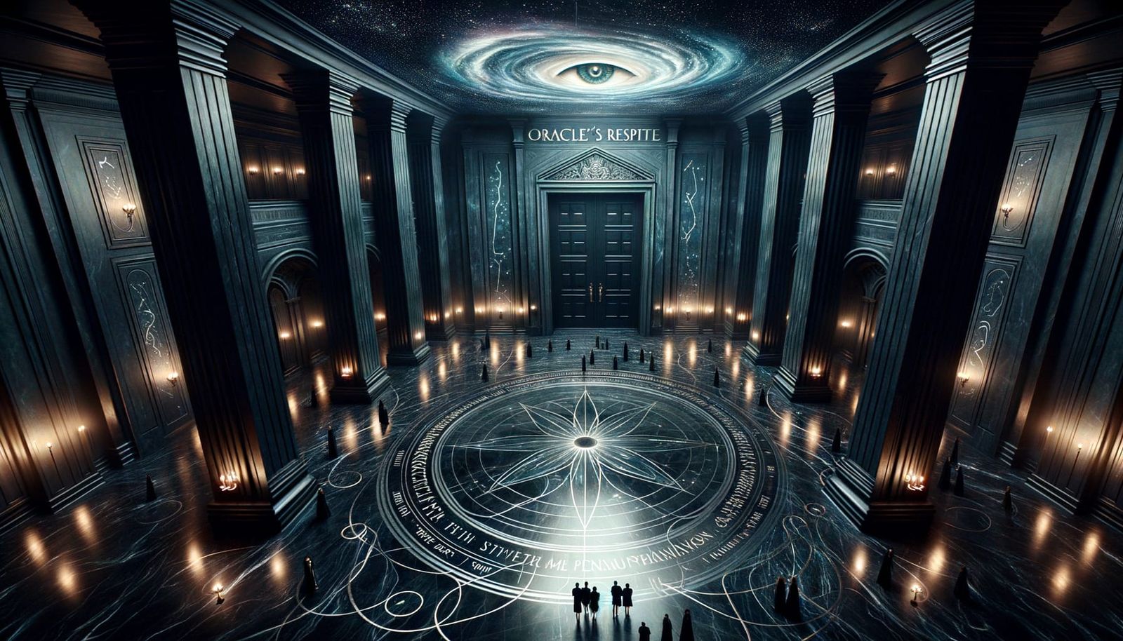 (Interior top down view of a manor entrance hall ) As the towering ...