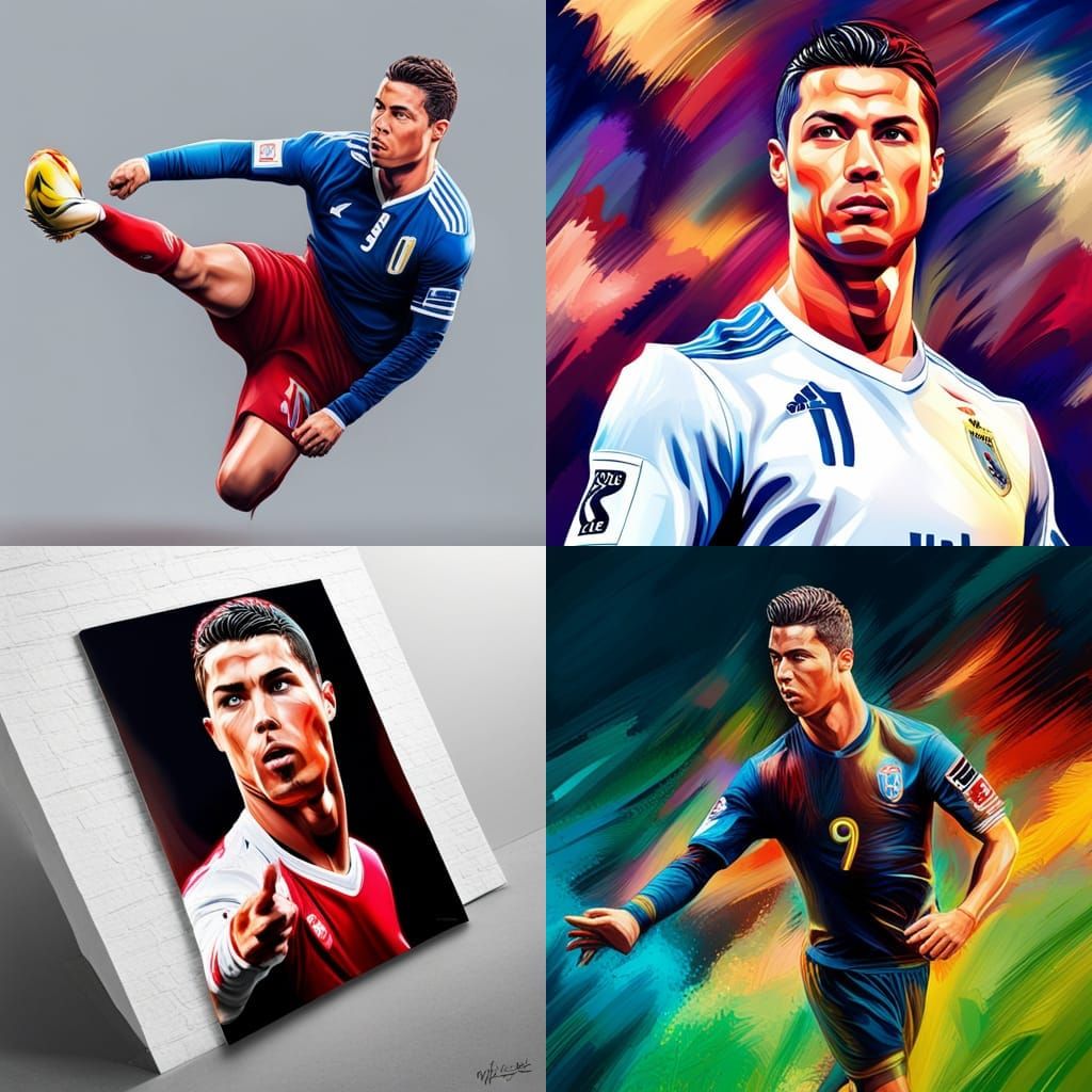 Cristiano Ronaldo - AI Generated Artwork - NightCafe Creator