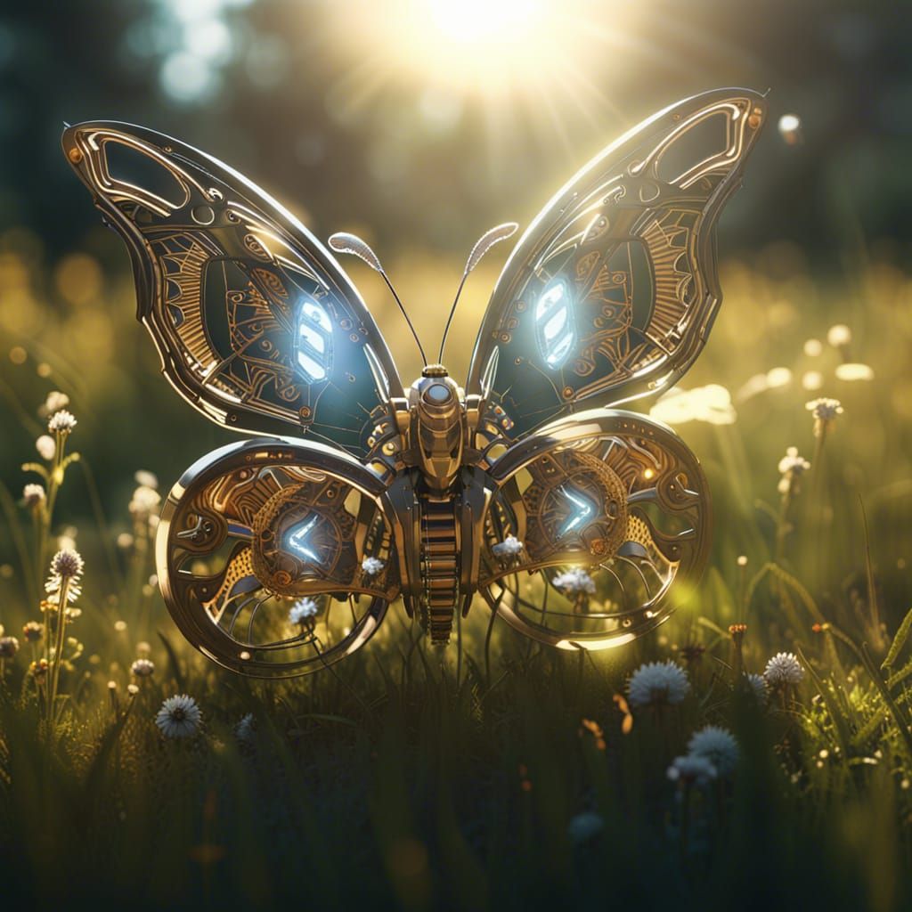 Sunny Butterfly - AI Generated Artwork - NightCafe Creator
