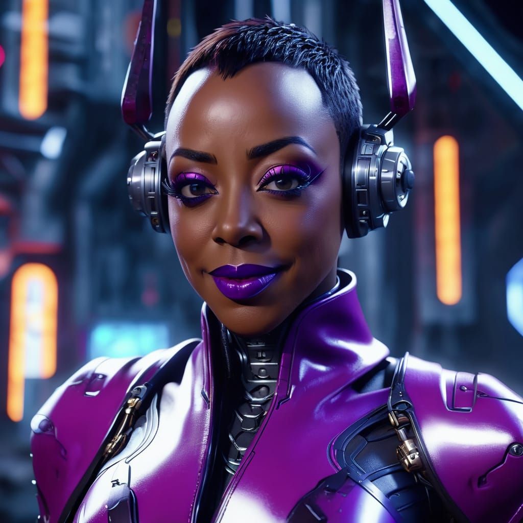 🟣💜Tichina Arnold is a futuristic cyber-sorceress, in her electronic ...