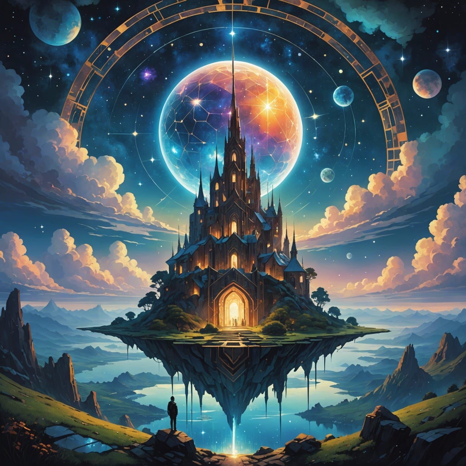 Floating City - AI Generated Artwork - NightCafe Creator