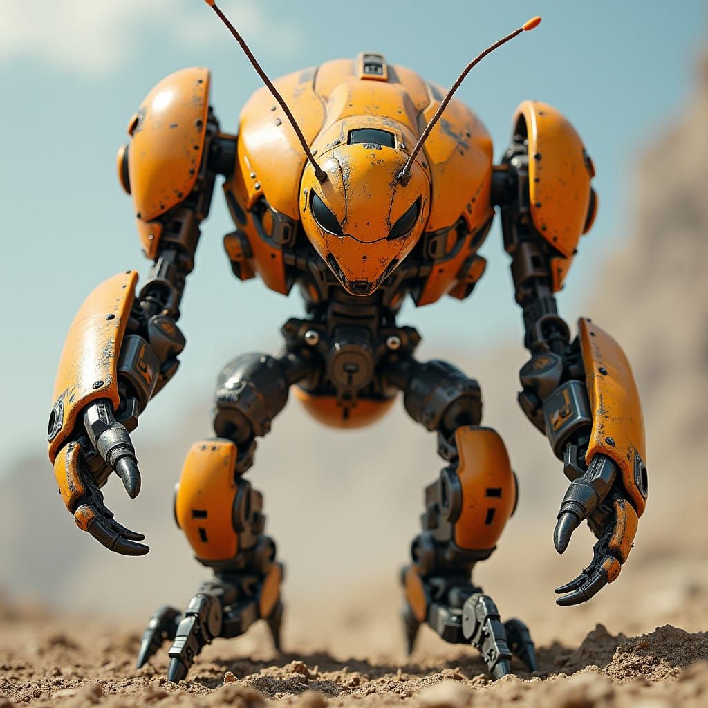 an ant/robot transformer - Metallic Ant Meets Cybernetic For...