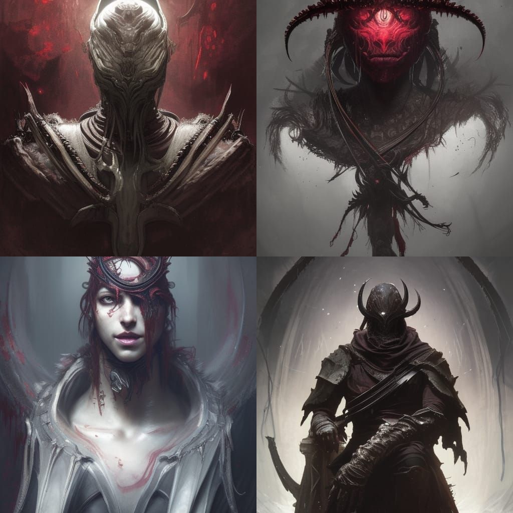 Bloodborne halo spartan hunter parasitic vampiric worm demon hellspawn - AI Generated Artwork ...