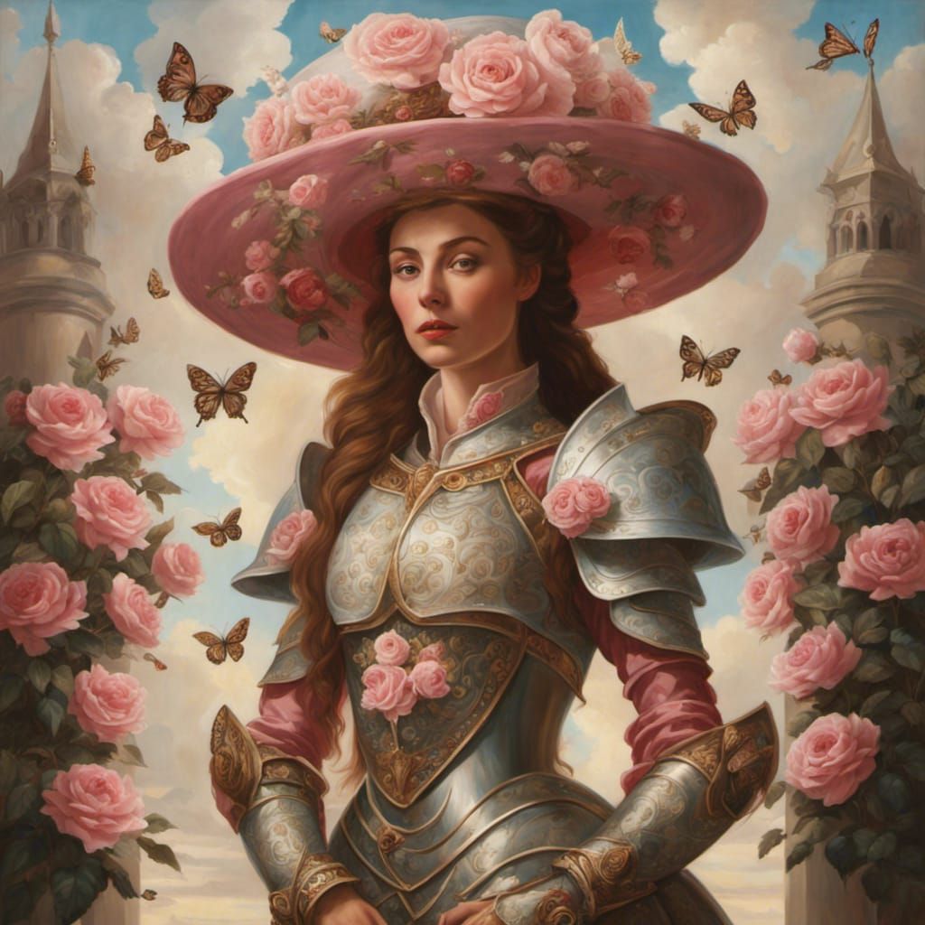 Flower Warrior II (Series XI) - AI Generated Artwork - NightCafe Creator