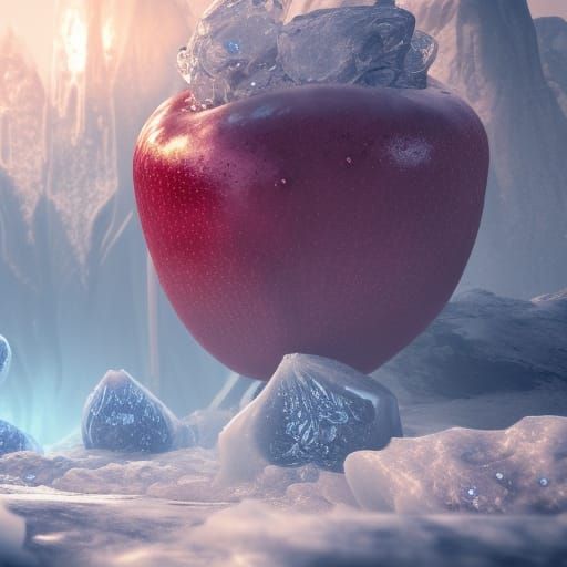 Ice Apples - AI Generated Artwork - NightCafe Creator