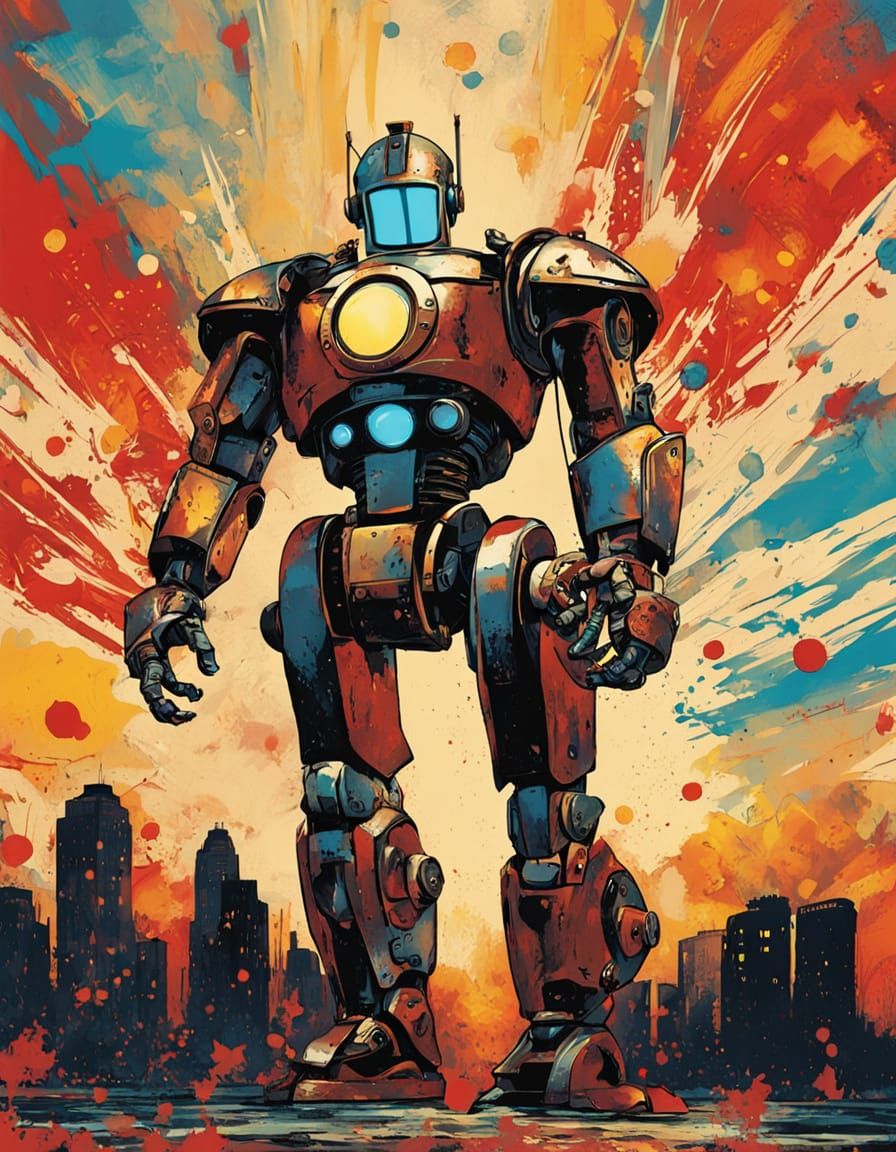 Sci-Fi Fantasy Robot Pop Art - Sci-Fi Fantasy Robot Pop Art